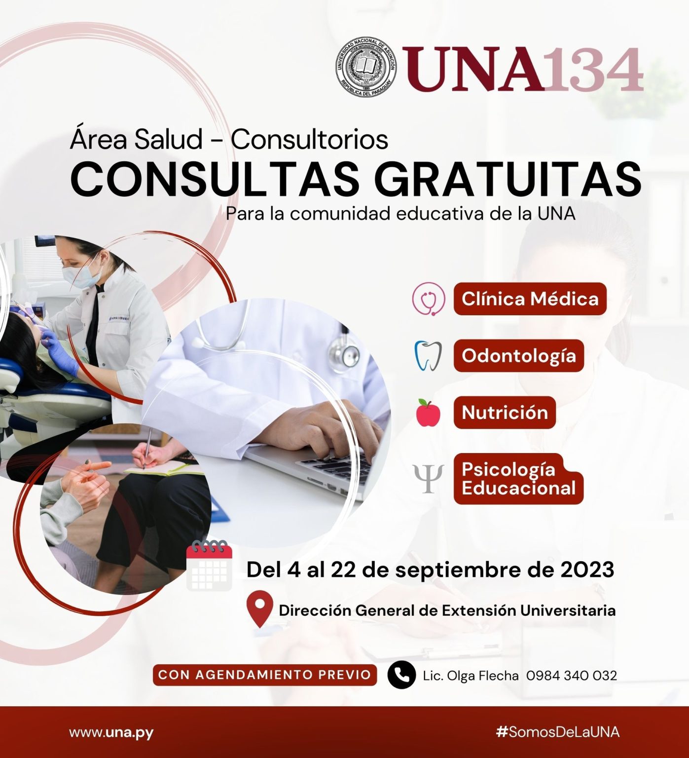 Dependencias de la UNA ofrecen atención en salud para la comunidad educativa por mes aniversario ...