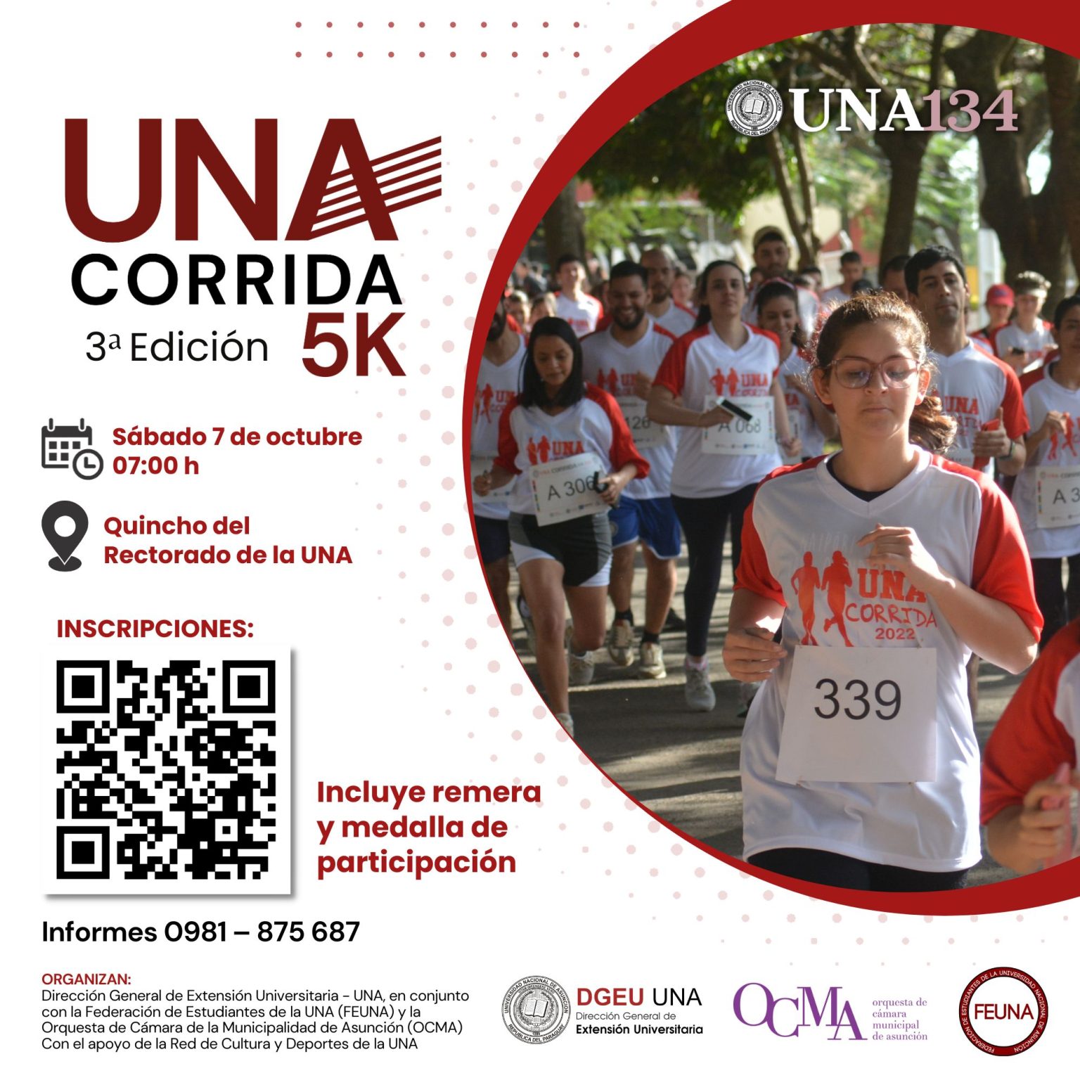UNA Corrida 5k - tercera edición - Universidad Nacional de Asunción